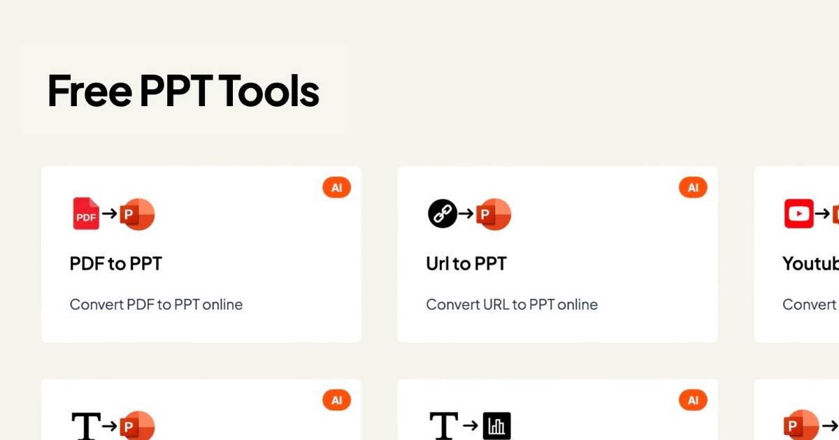 Free PPT Tools
